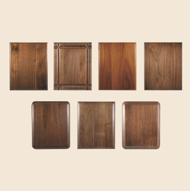 Genuine Walnut Plaques - Focused Laser Works