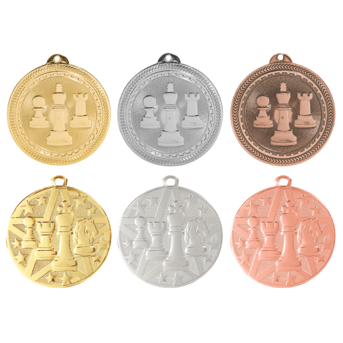 Engraved Chess Medals - Focused Laser Works