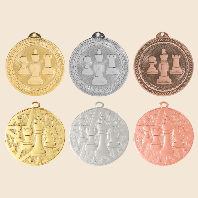 Engraved Chess Medals - Focused Laser Works