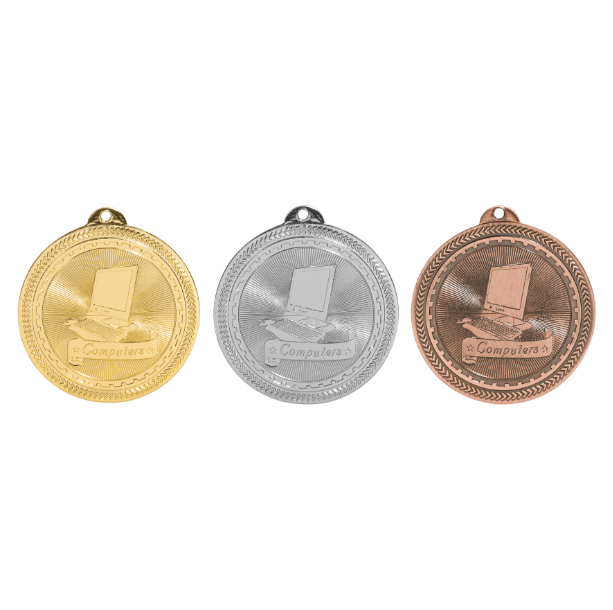 Engraved Computers Medals - Focused Laser Works