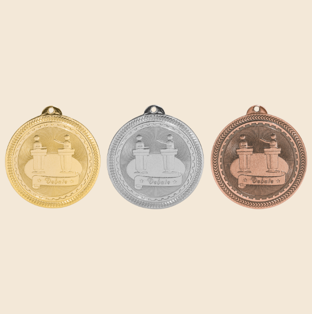 Engraved Debate Medals - Focused Laser Works