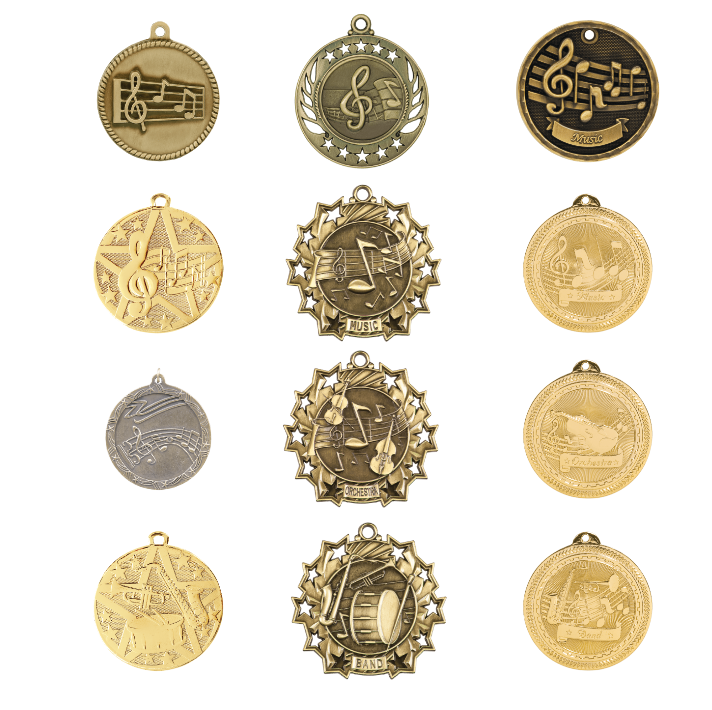 Engraved Music Medals - Focused Laser Works