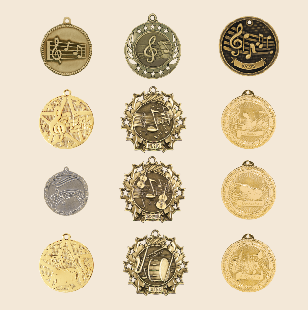Engraved Music Medals - Focused Laser Works