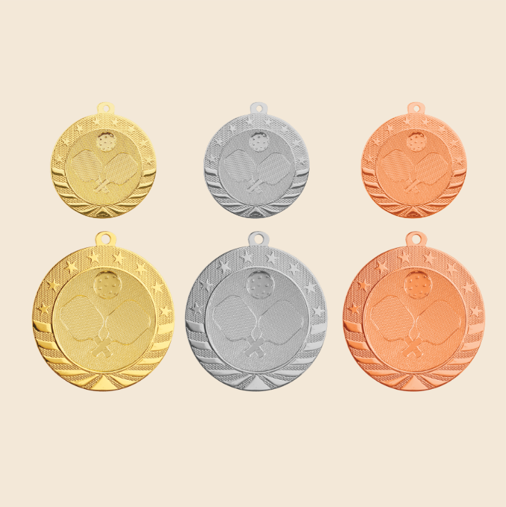 Engraved Pickleball Medals - Focused Laser Works