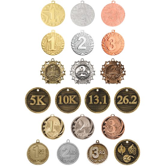 Engraved Running Medals - Focused Laser Works