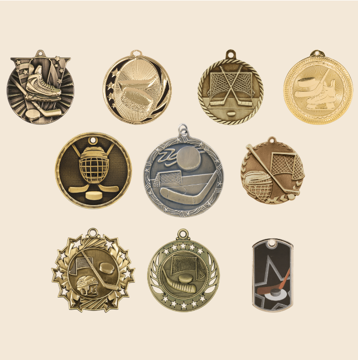 Engraved Hockey Medals - Focused Laser Works