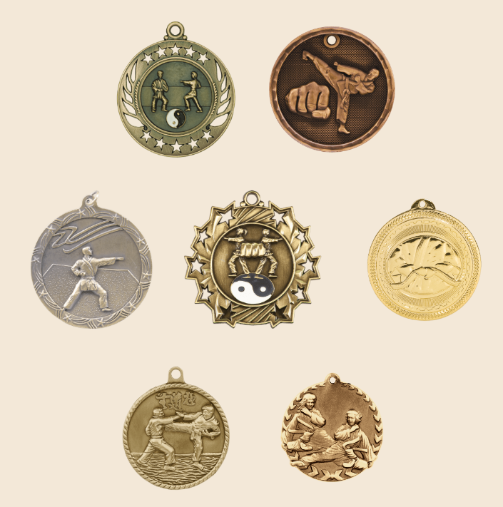 Engraved Martial Arts Medals - Focused Laser Works